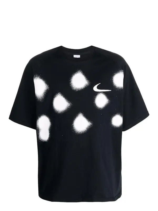 Nike X Off White Graphic-print Short-sleeve T-shirt - Black