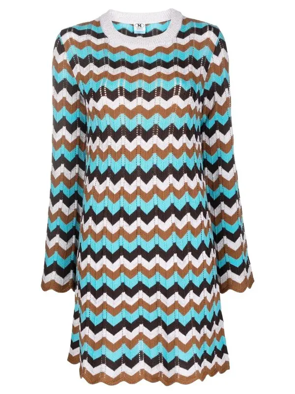 Missoni Stripes Mini Dress - Brown
