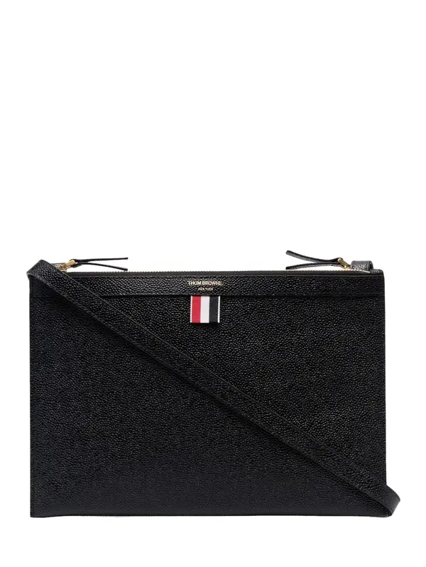 Thom Browne Logo-print Crossbody Bag - Black