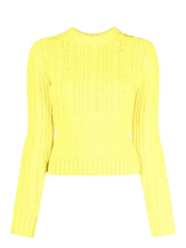 Philosophy Di Lorenzo Serafini Cable Knit Jumper - Yellow