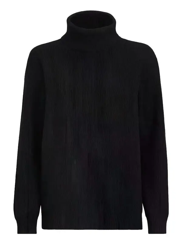 Brunello Cucinelli Cashmere Turtleneck Jumper - Black