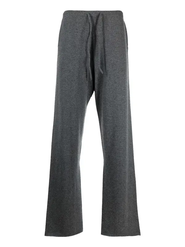 EXTREME CASHMERE X Cashmere-blend Track Trousers - Grey