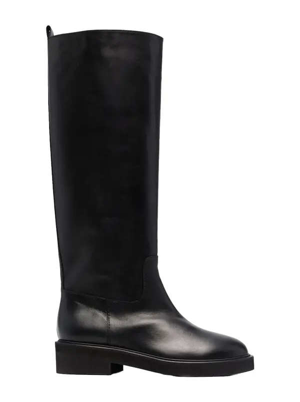 VIA ROMA 15 Leather Knee-high Boots - Black