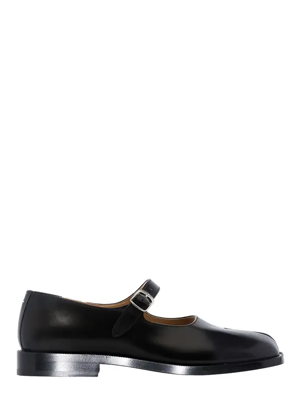 MAISON MARGIELA Tabi Leather Mary Jane Pumps - Black