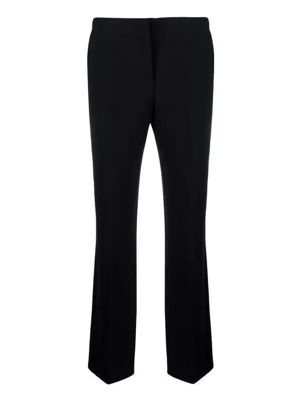 Versace Mid-rise Flared Trousers - Black