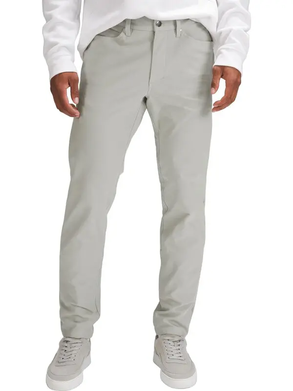 Lululemon Abc Slim-fit 5 Pocket Pant 34l - Seal Grey