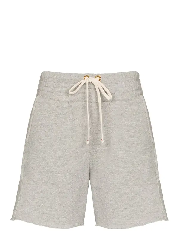 LES TIEN Yacht Cotton Track Shorts - Grey
