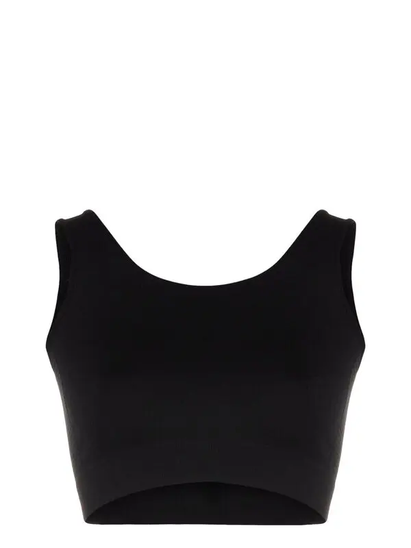 Rick Owens Ribbed Scoop-neck Sports Bra - Black