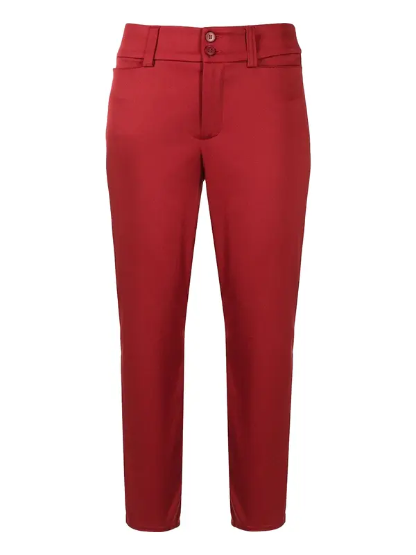 AGNÈS B. Straight-leg Cropped Trousers - Red