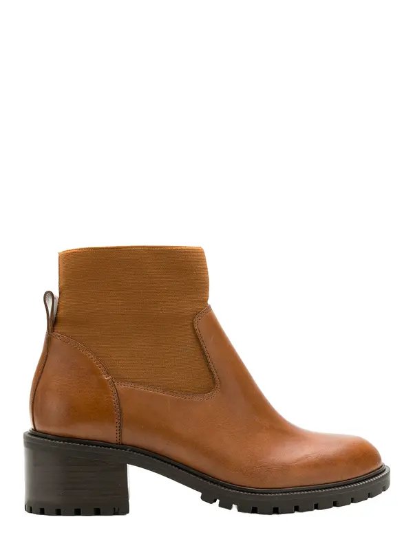 STUDIO CHOFAKIAN Leather Melrose Boots - Brown