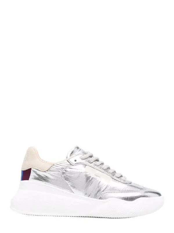 Stella McCartney Loop Metallic Sneakers - Silver