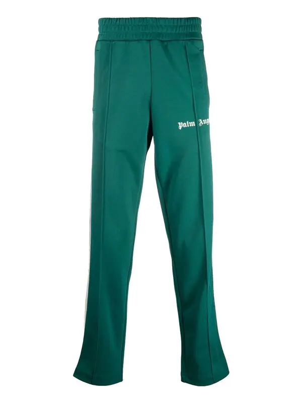 Palm Angels Logo-print Track Pants - Green