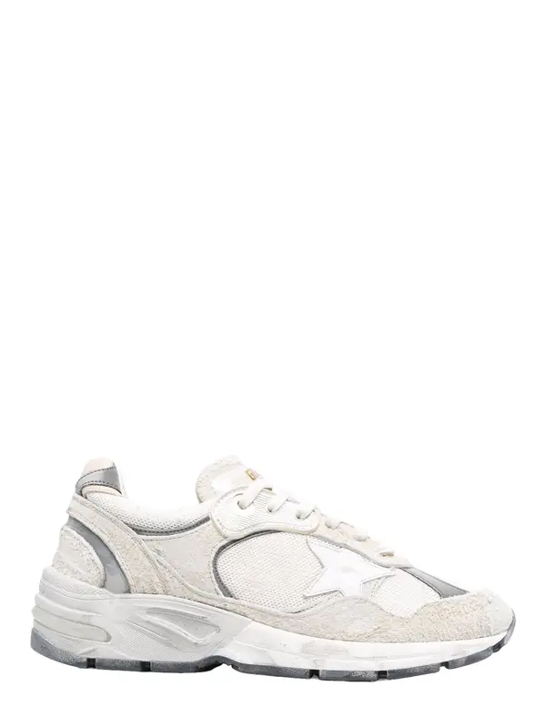 GOLDEN GOOSE Panelled Leather Sneakers - White