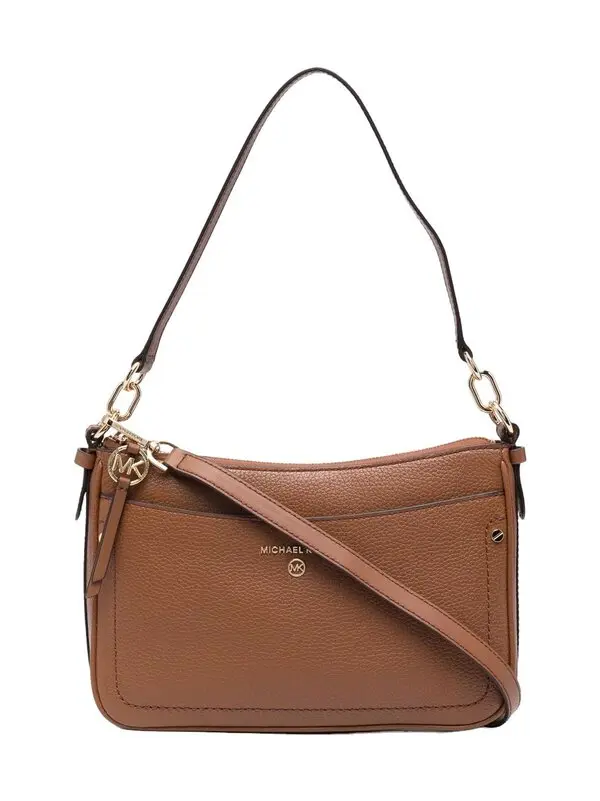 Michael Kors Jet Set Leather Shoulder Bag - Brown