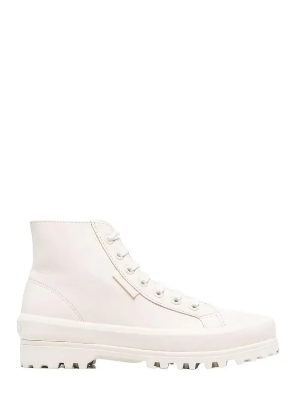 Superga High-top Leather Sneakers - Neutrals