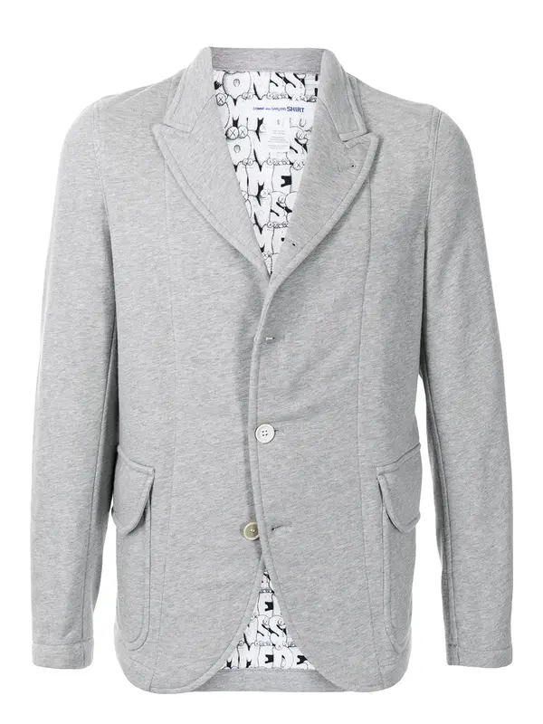 Comme Des Garçons Single-breasted Blazer - Grey