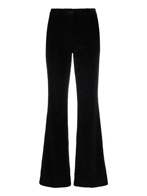P.a.r.o.s.h Straight-leg Corduroy Trousers - Black