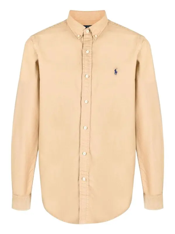 Polo Ralph Lauren Polo Pony-embroidered Shirt - Neutrals
