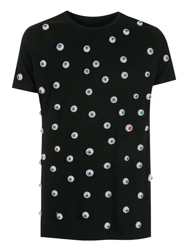 AMIR SLAMA Eyes-print T-shirt - Black