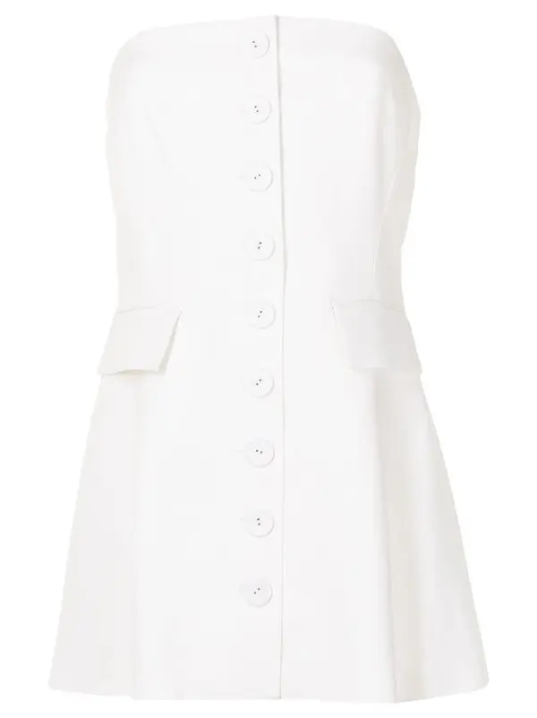 KIMHEKIM Bandeau Mini Dress - White