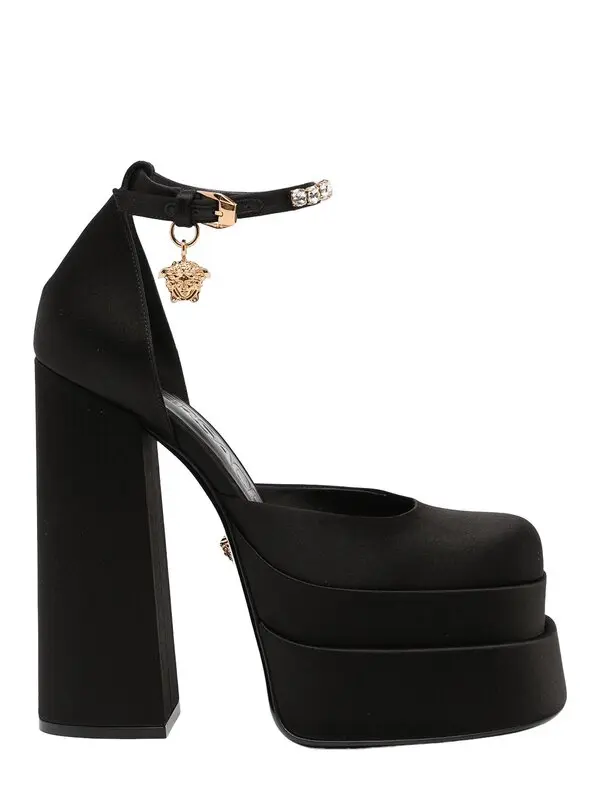 Versace Medusa Aevitas Platform Pumps - Black