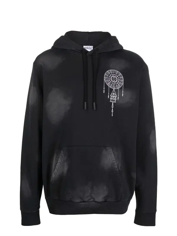 COUNTY OF MILAN Dreamcatcher Print Hoodie - Black