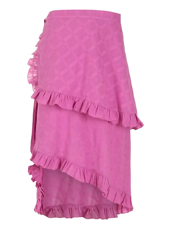 CLUBE BOSSA Feine Wrap Skirt - Pink
