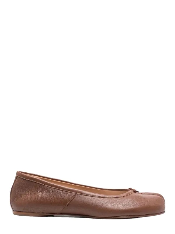 MAISON MARGIELA Tabi Leather Ballet Flats - Brown