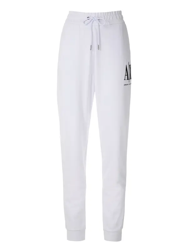 Armani Exchange Logo Track Pants - White