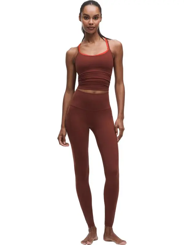 Lululemon High-rise Pant With Pockets 28 - Cranberry Charm