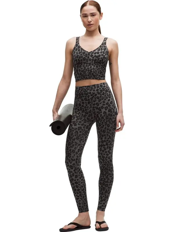 Lululemon High-rise Pant With Pockets 28 - True Leopard Black Multi
