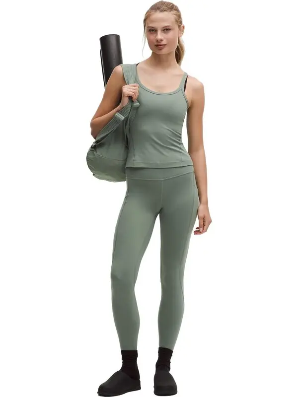 Lululemon High-rise Pant With Pockets 28 - Willow Leaf