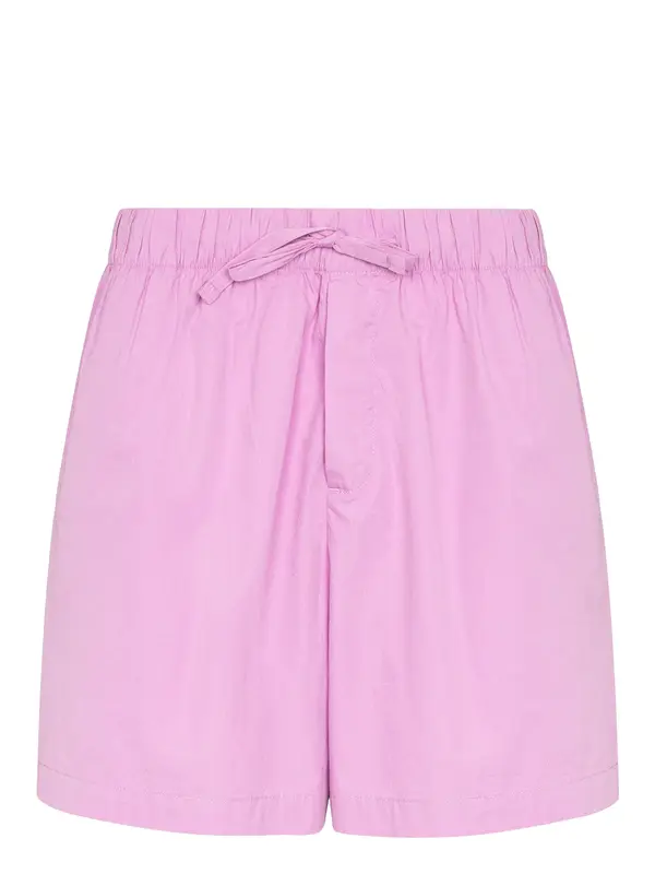 TEKLA High-waist Poplin Shorts - Purple
