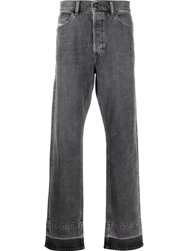 DIESEL® D-macs Straight Leg Jeans - Black