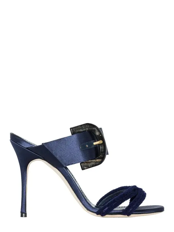 Manolo Blahnik Guey Open-toe 105mm Mules - Blue