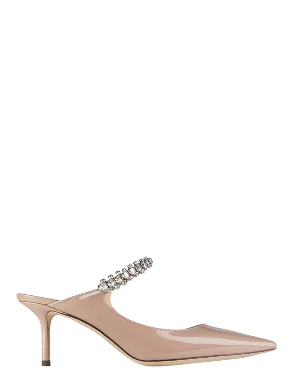 JIMMY CHOO Bing 65 Leather Mules - Pink