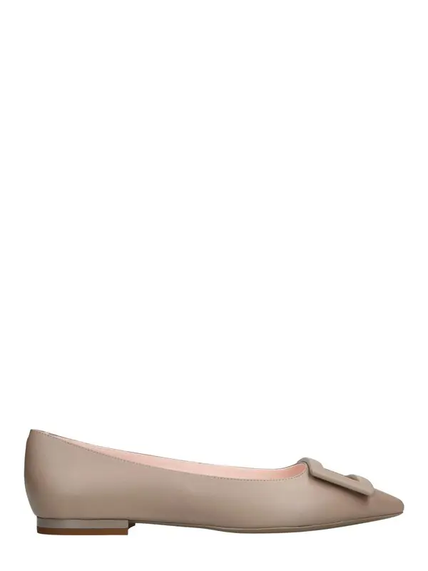 ROGER VIVIER Gommettine Ballet Flats - Brown