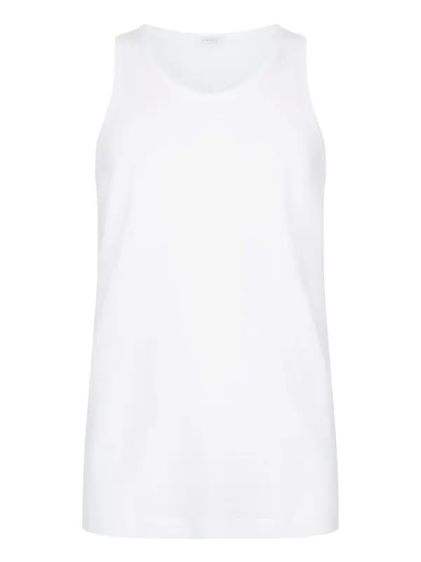 Sunspel Cellular Cotton Vest - White