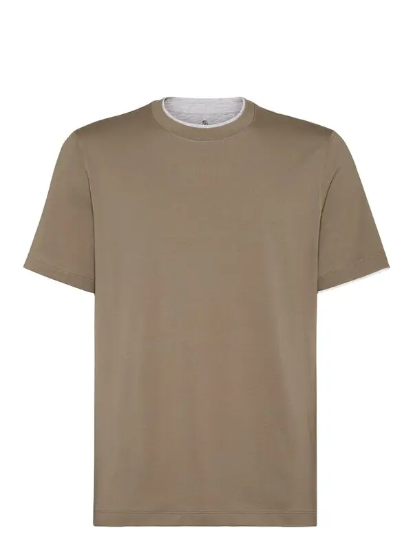 Brunello Cucinelli Cotton T-shirt - Brown