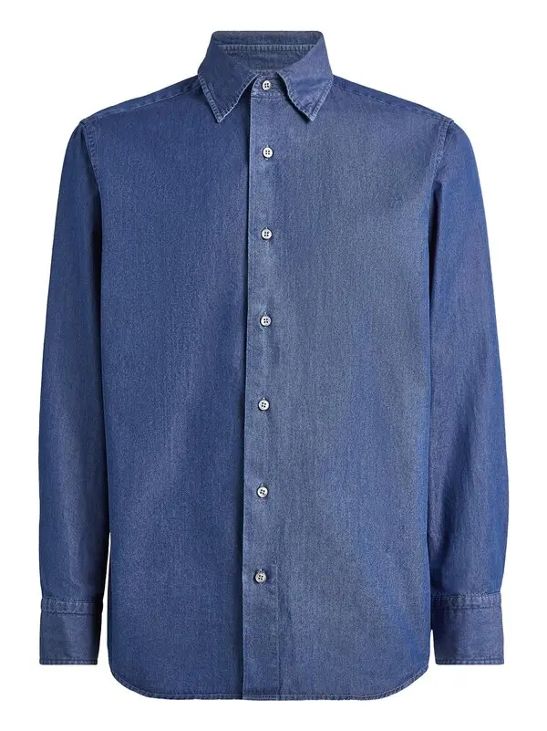Brioni Denim Shirt - Blue