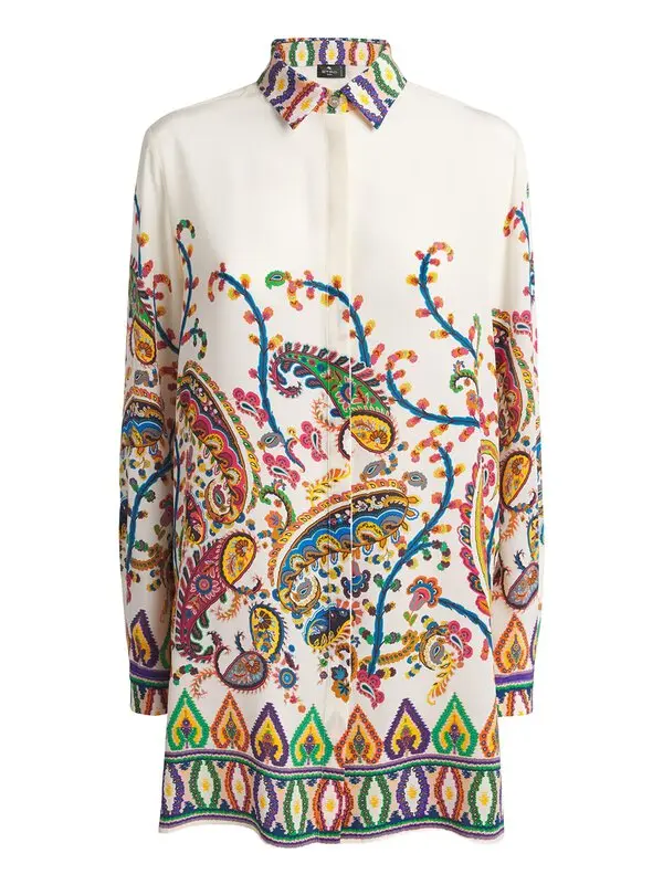 Etro Silk Paisley Shirt - Ivory