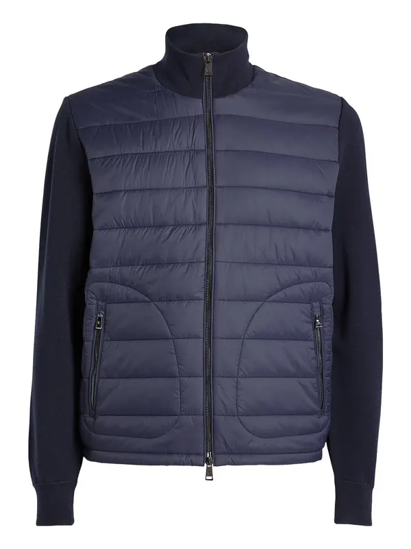 Ralph Lauren Quilted Knit Jacket - Navy