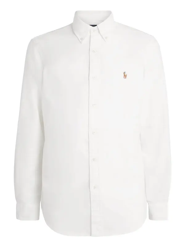 Polo Ralph Lauren Custom Fit Polo Pony Oxford Shirt - White