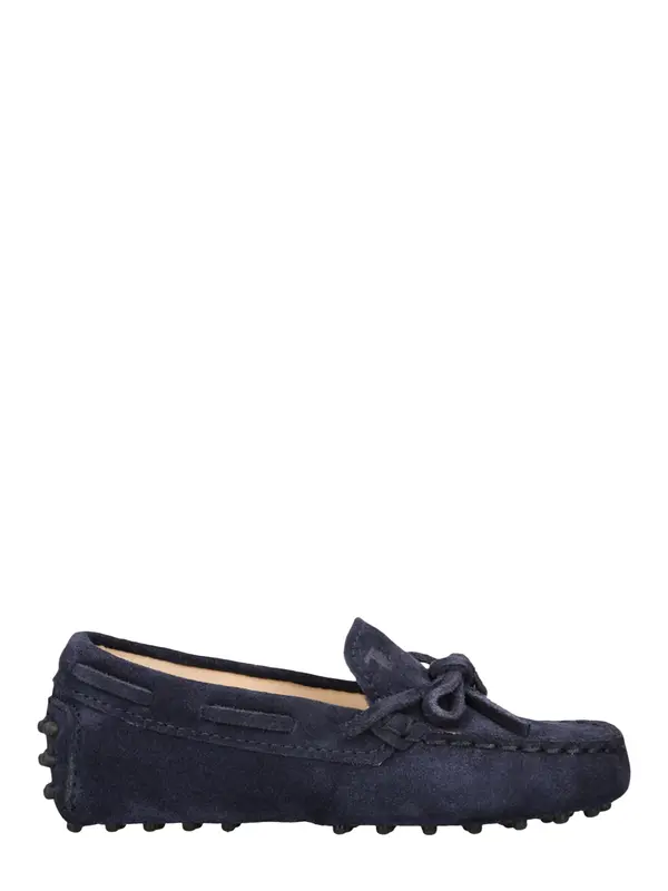 TOD'S Suede Gommino Driving Shoes - Navy