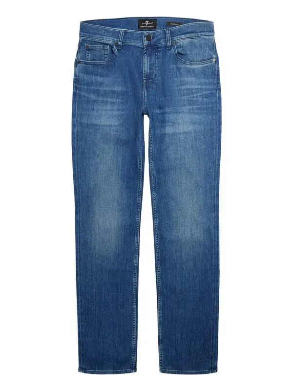 7 For All Mankind Straight Luxe Performance Jeans - Blue