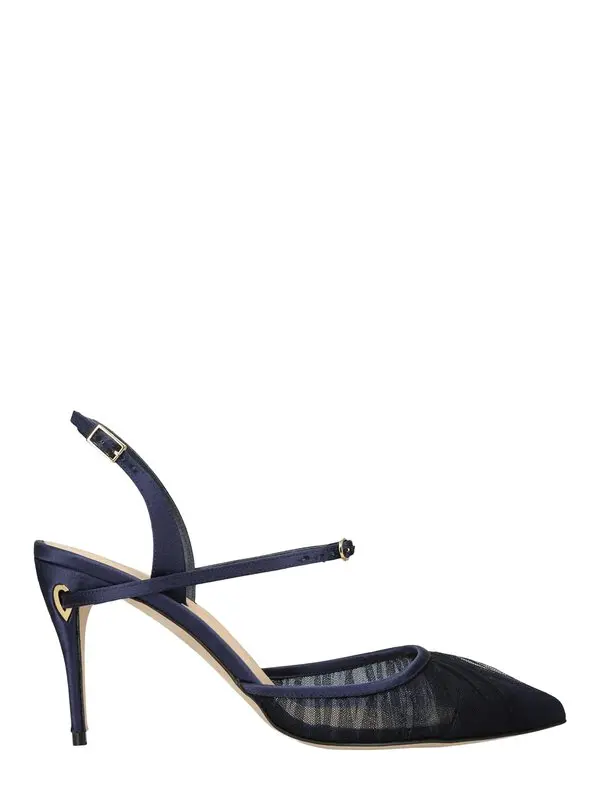 Jennifer Chamandi Vittorio Slingback Pumps - Navy