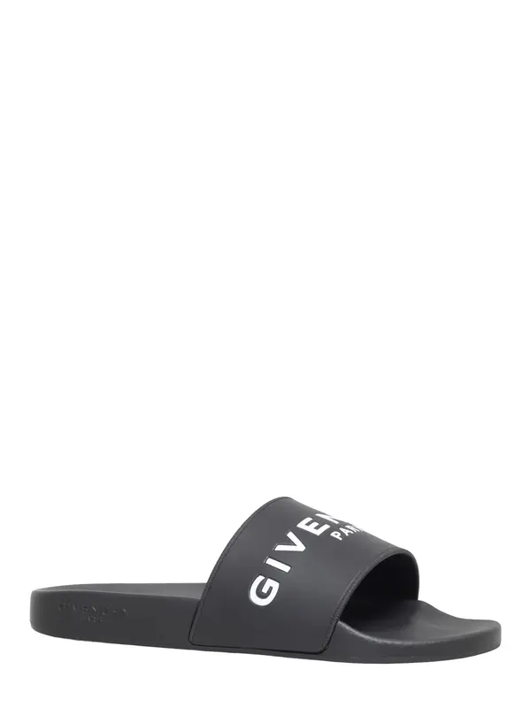 Givenchy Logo Slides - Black