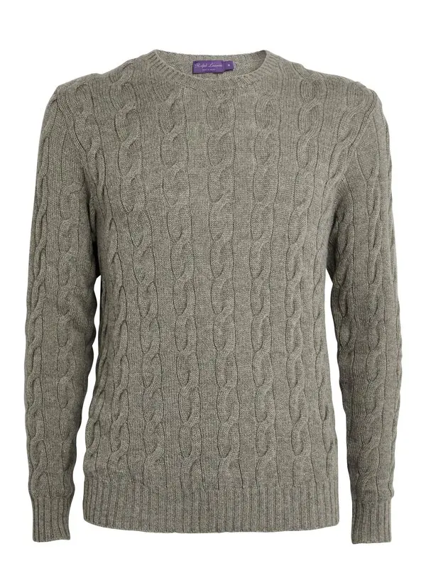 Ralph Lauren Cashmere Cable-knit Sweater - Grey