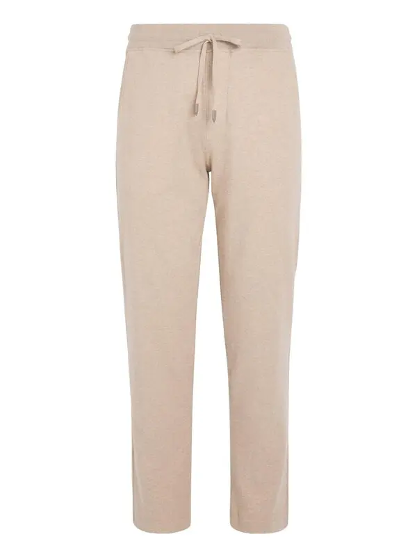 Canali Cotton-cashmere Sweatpants - Beige