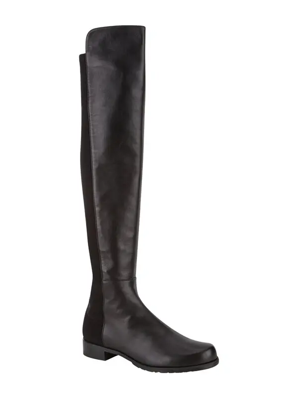 STUART WEITZMAN Leather Over-the-knee Boots - Black